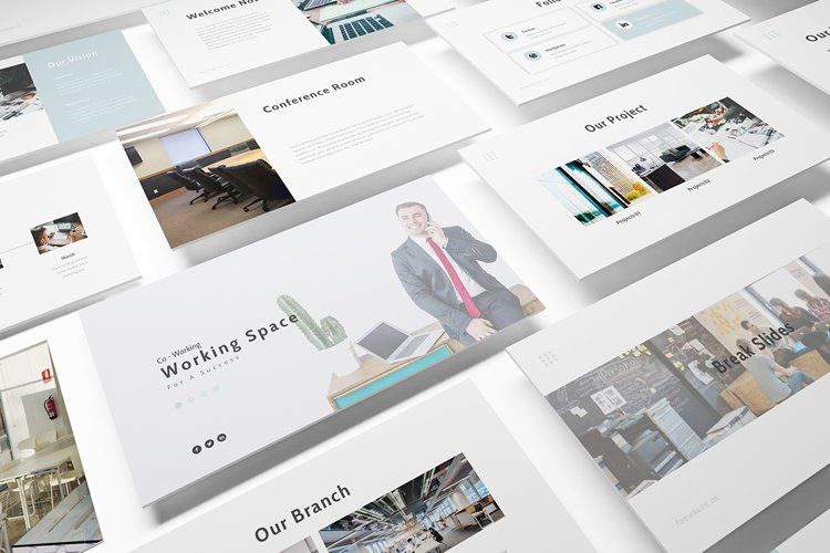Working Space Google Slides Template