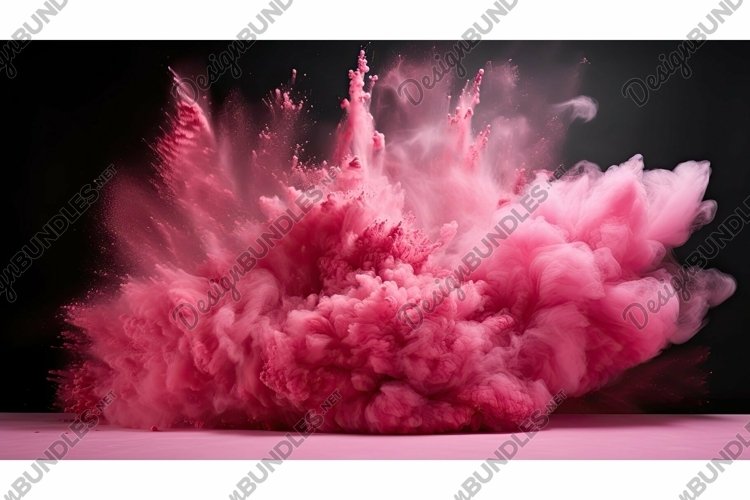 up pink powder explosion