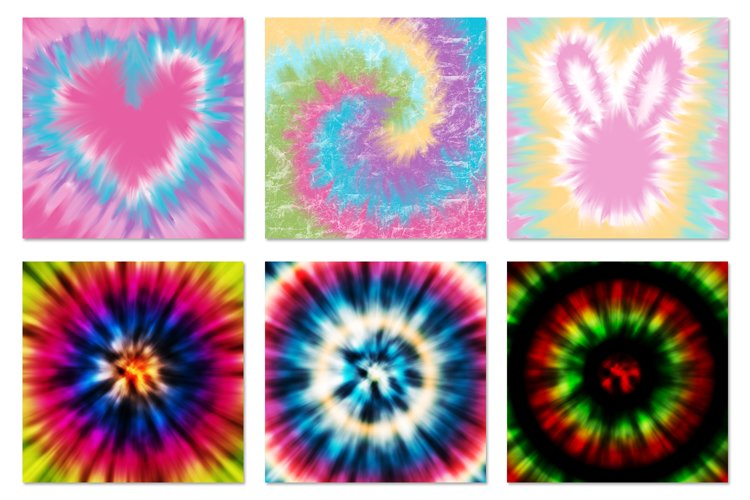 Tie Dye Digital Paper - Tie Dye Pattern (1126588) | Papers | Design Bundles