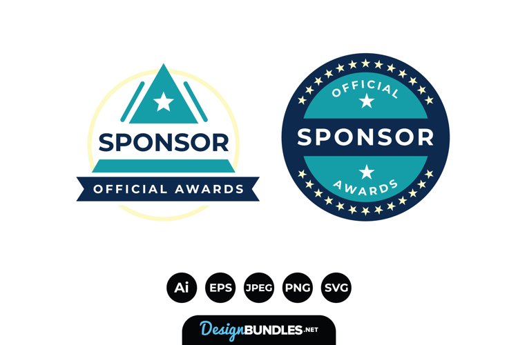 Pack of Creative Sponsoring Labels