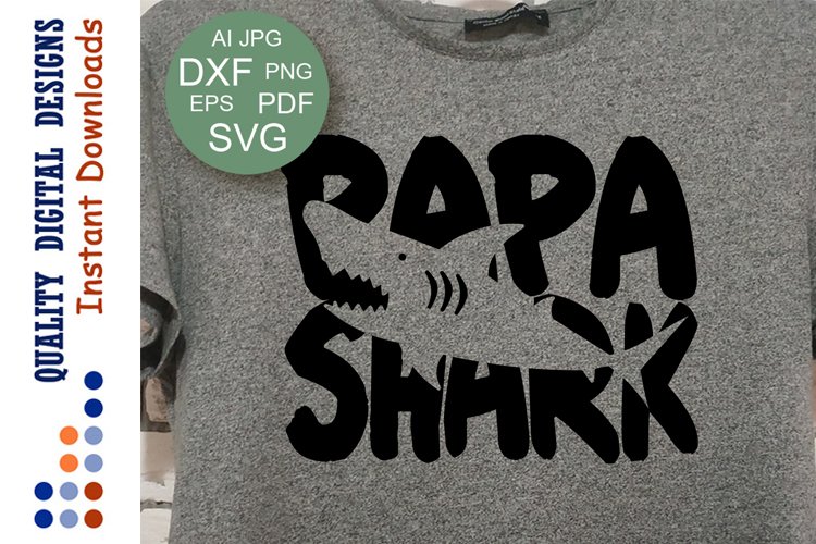 Papa shark Svg files Family shirts design