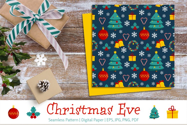 Christmas Eve | Seamless Pattern | Digital Paper (816837)
