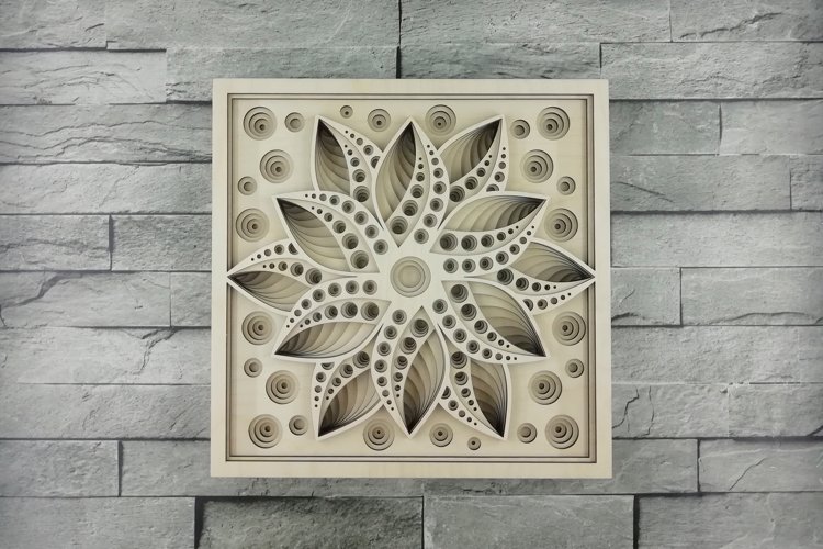 Layered Mandala SVG, Laser cut file, Cricut Mandala, Flower (1114633 ...