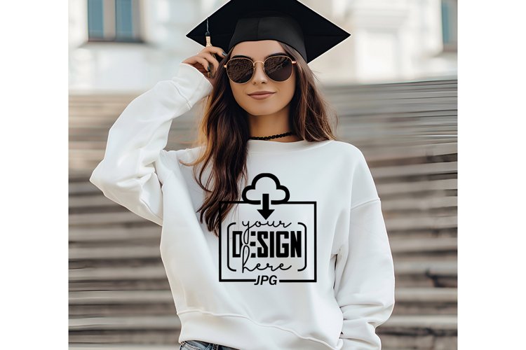 Graduation Sweatshirt Mockup creative art Jpg (4267124)
