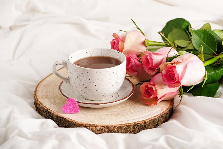 Love Coffee With Rose