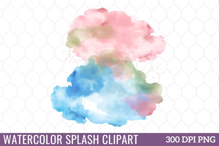 Watercolor Splashes Clipart (3479565)