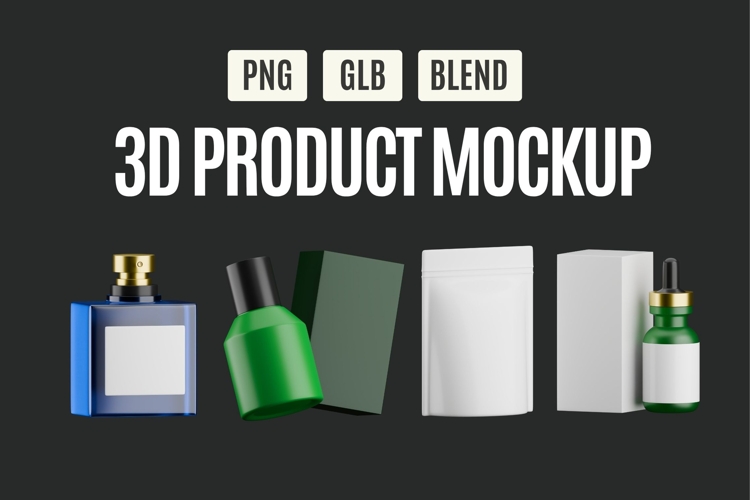 Realistic Packaging 3D Mockup Pack 04