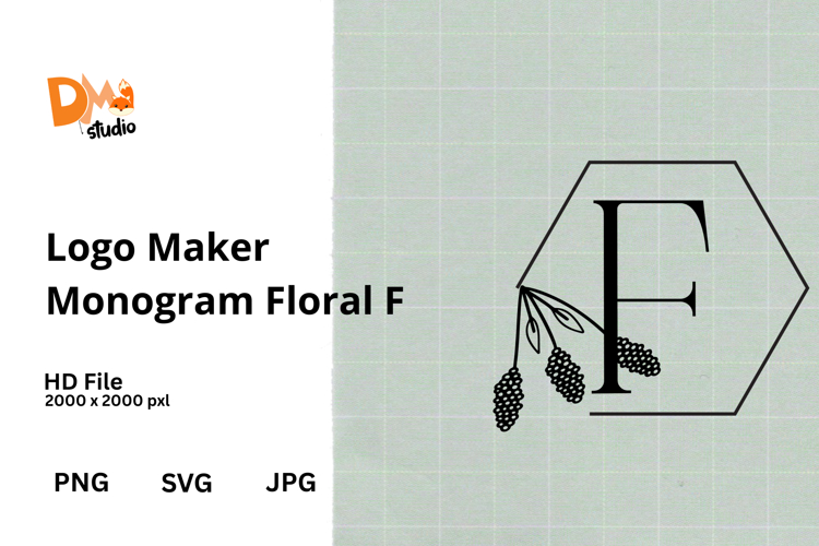 Logo Maker Monogram Floral (6058048)