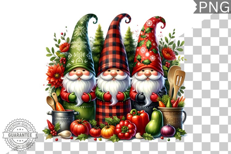 Christmas Gnome Sublimation Clipart