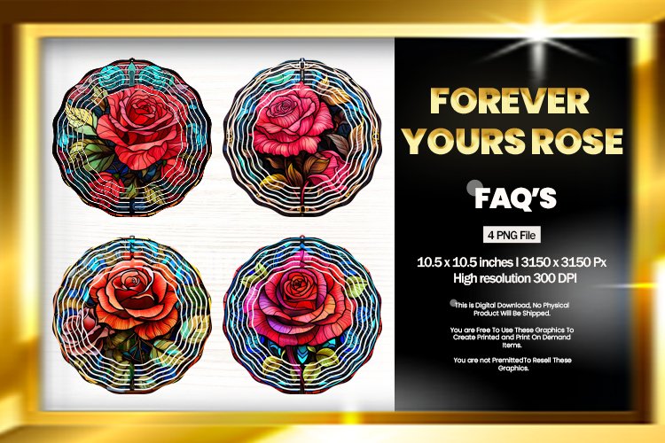 Forever Yours Rose Wind Spinner Sublimation - 04 (3201360)