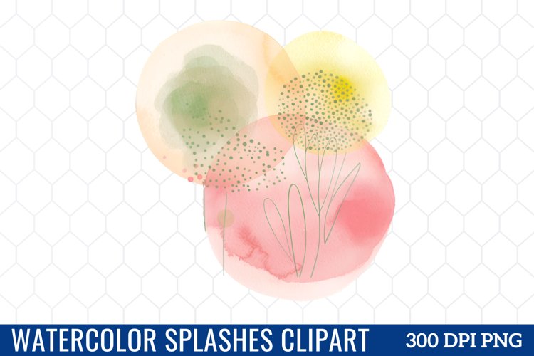 Watercolor Splashes Clipart (3488183)