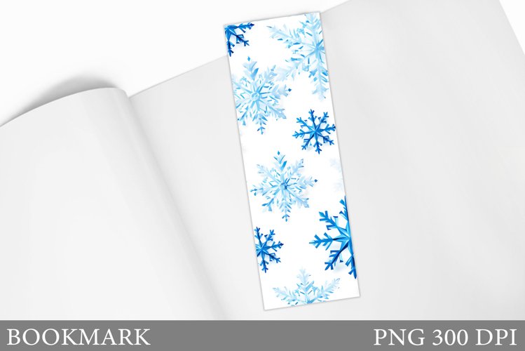 Snowflakes Bookmark. Winter Bookmark Sublimation (2911159)