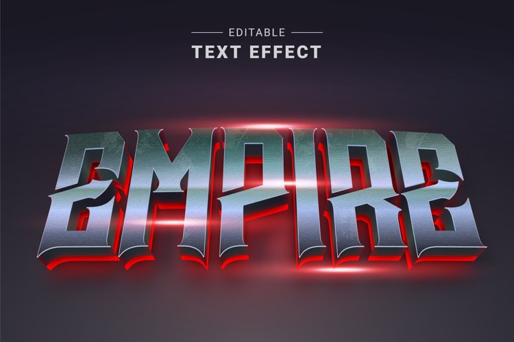 Editable Text Effect for Illustrator. Vector (2067787)