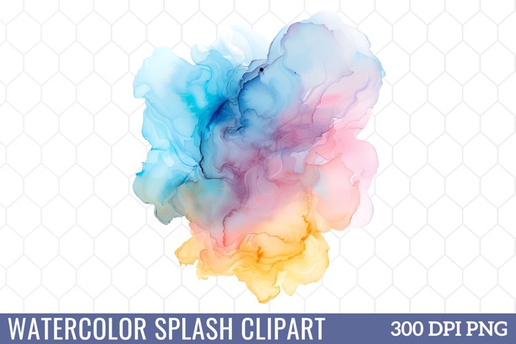 Watercolor Splashes Clipart (3479669)