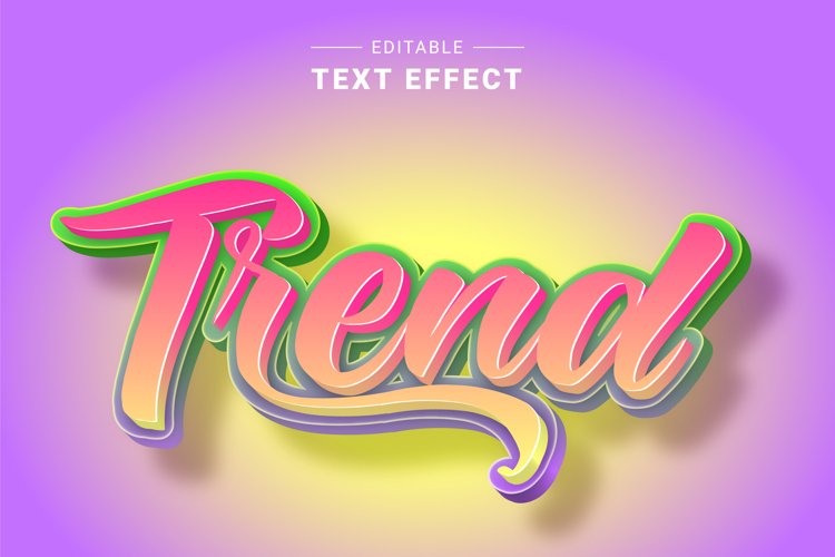 Editable Text Effect for Illustrator. Vector (1734880)