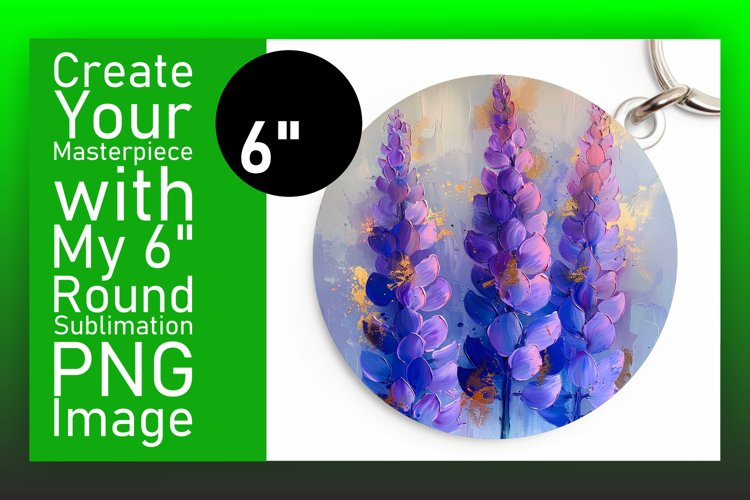 Blossoming Beauty: Sublimated Round Designs Art (3837640)