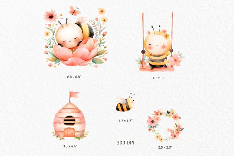 Bee png bumble bee kids clipart