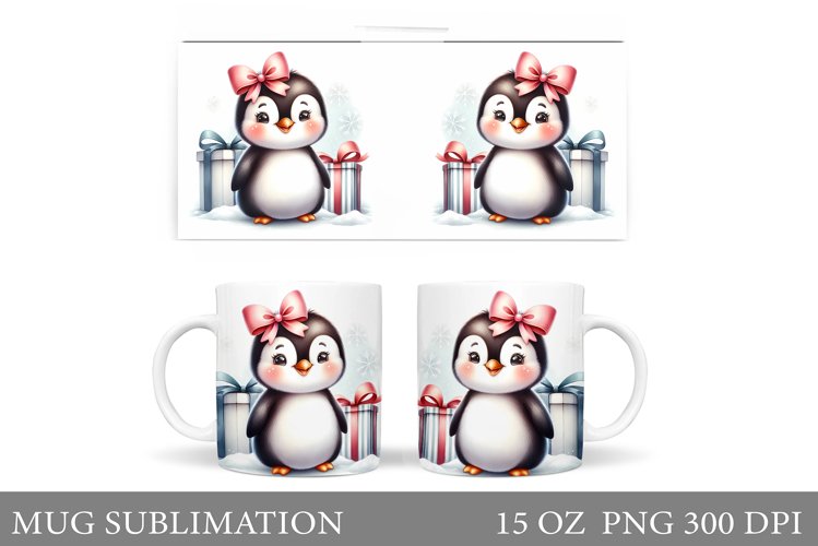 Cute Penguin Mug Design. Cute Penguin Sublimation (4336876)