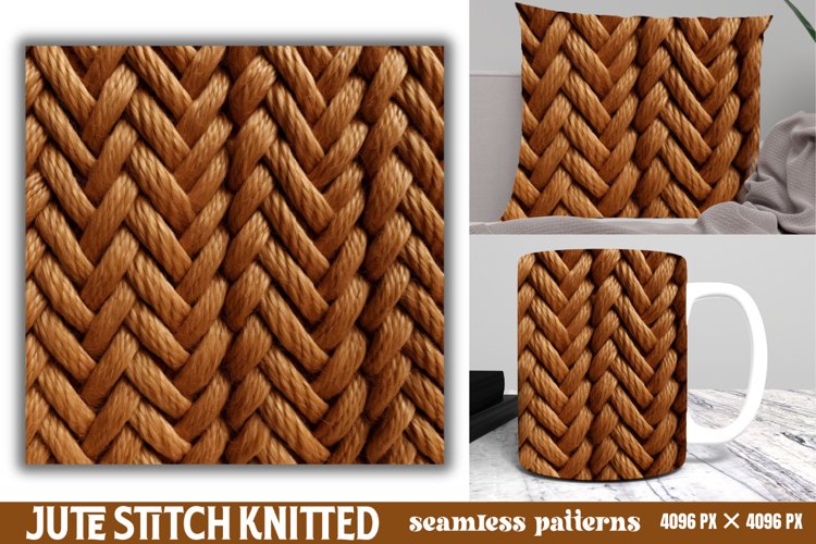 Jute Stitch Knitted Seamless Patterns