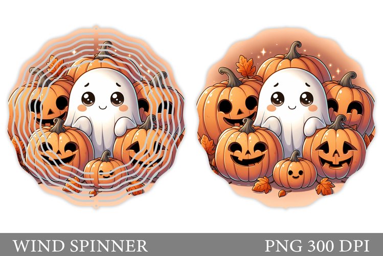 Cute Ghost Wind Spinner Design. Cute Halloween (4405452)