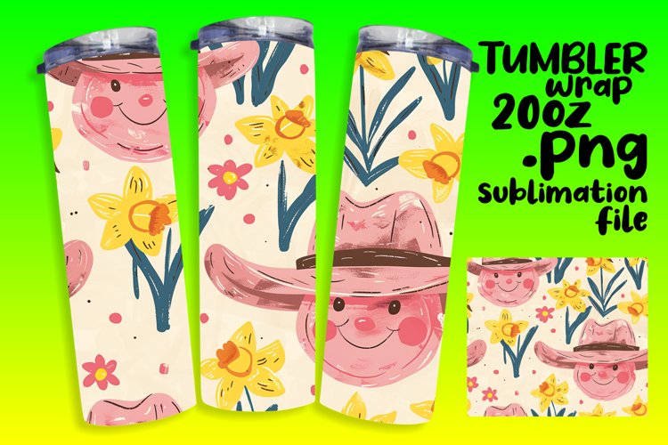 Charming Watercolor Tumbler Wrap Patterns 20oz
