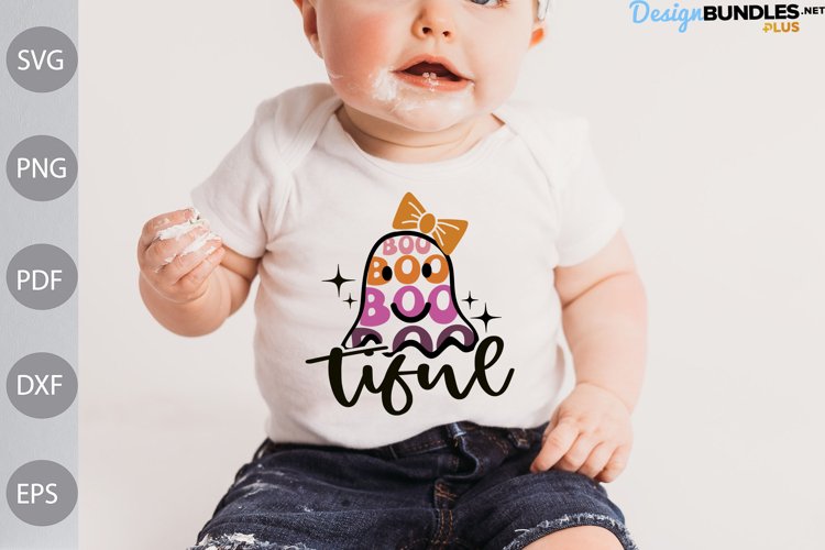 BOO - tiful SVG Cut Files/ Halloween BABY Shirt Design