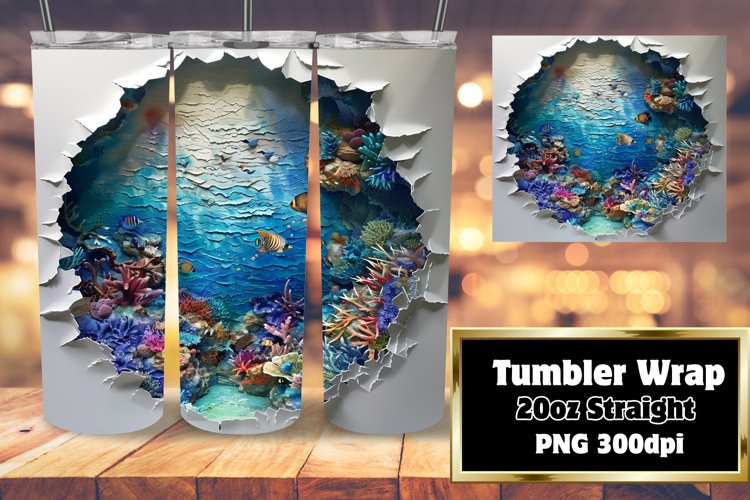 Majestic Waterfalls 3D Tumbler Art - Sublime Nature