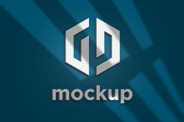 3D Paper Logo Mockup Template