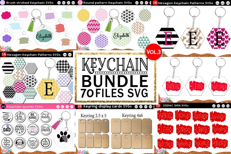 Keychain SVGs | Design Bundles
