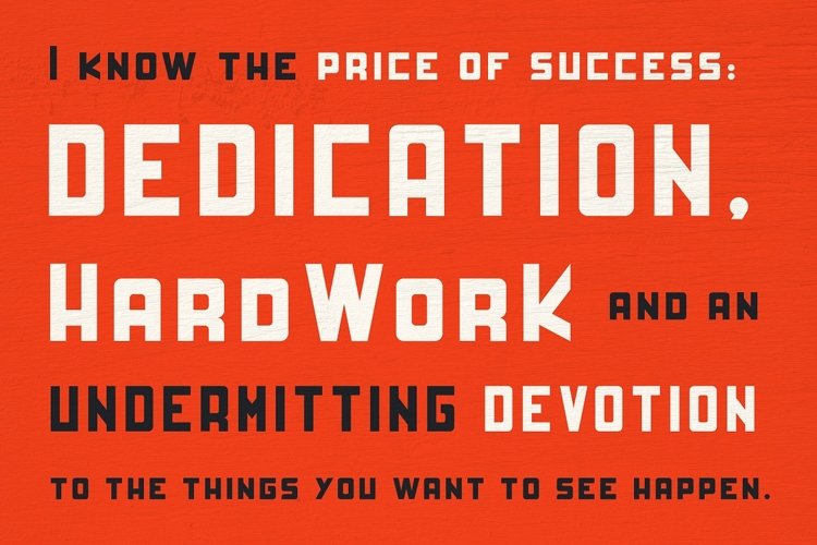 HardWork - Display Font With Styles - Free Font of The Week | Font Bundles