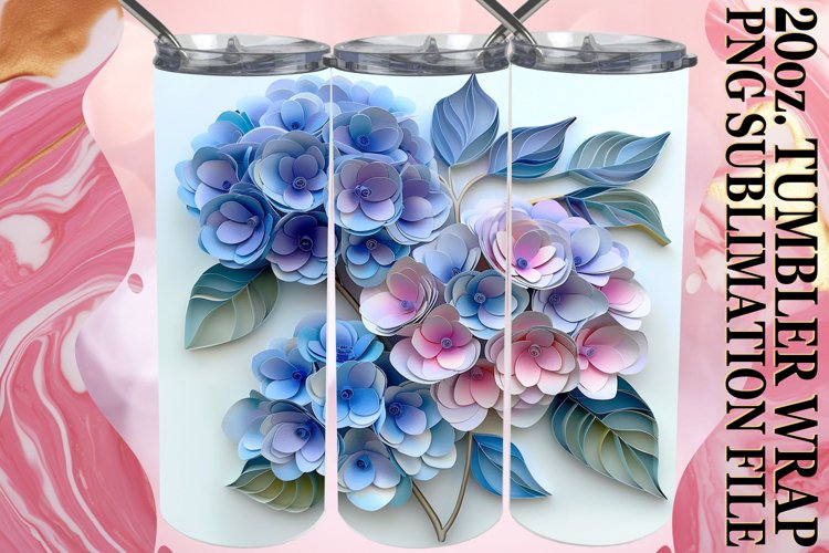 Delicate Blooming Spring Petal Flower 3D 20oz Design