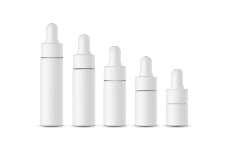 Cosmetic small dropper bottles
