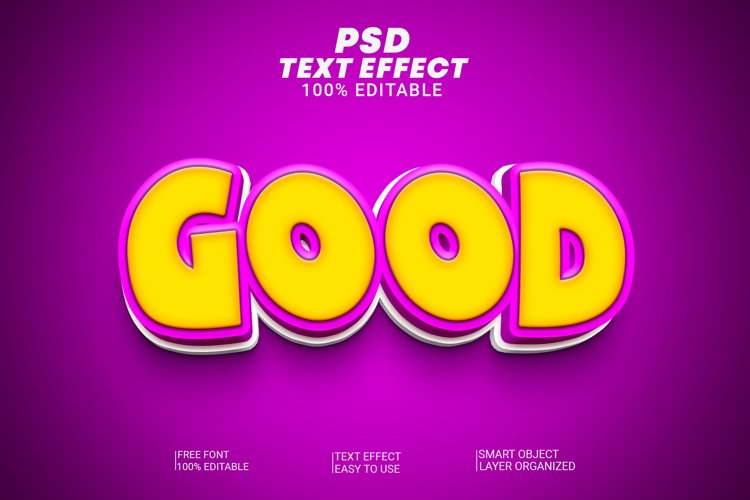 Good PSD 3d psd text effect style editable (4069816)