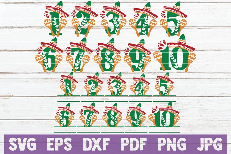 Fiesta Birthday Numbers Bundle