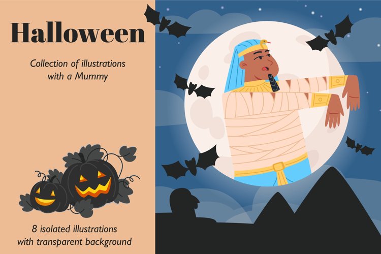 Mummy - Halloween Character (2119483) | Illustrations | Design Bundles