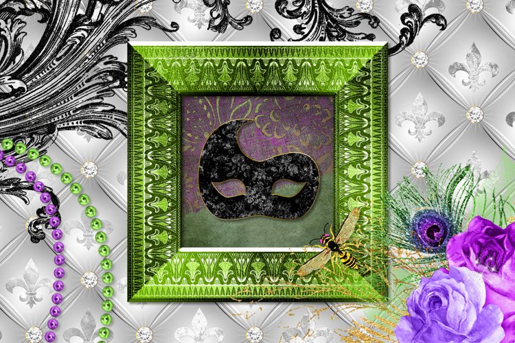 Mardi Gras Digital Scrapbook Kit - Free Design of The Week | Design Bundles