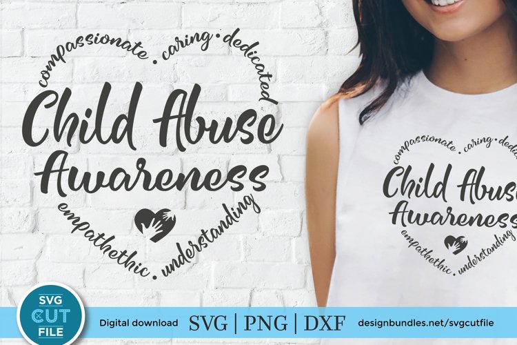 Child Abuse Awareness svg with heart - a child abuse svg (1288842 ...