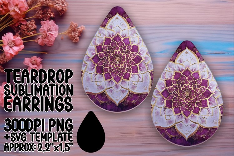 Stylish Teardrop Design for DIY , Mandala
