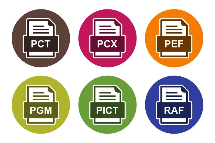 Set Of File Formats Icons (452831)