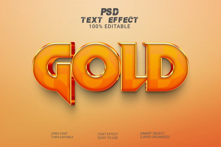 Gold 3d Editable Text Effect Style (2487316)