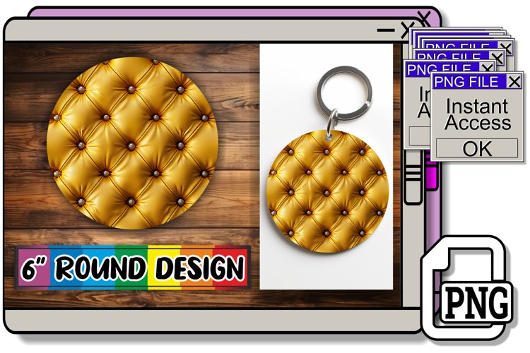 Puff Patterned Round 3D Circle (3679144)