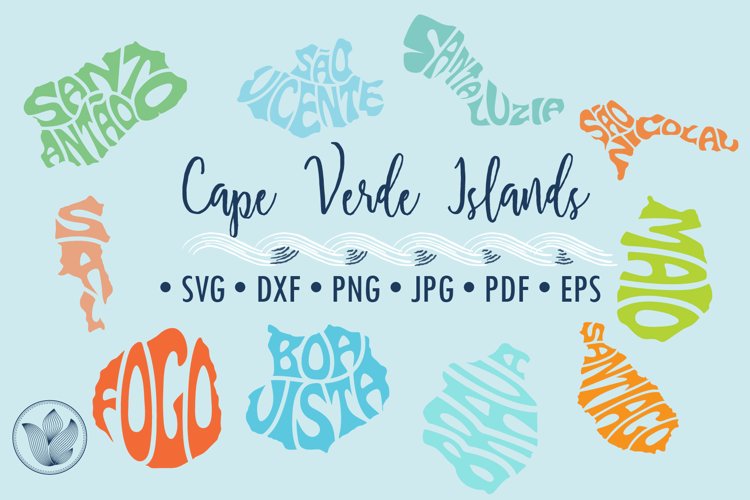 Cape Verde Islands Cut Files |Islands Word Art