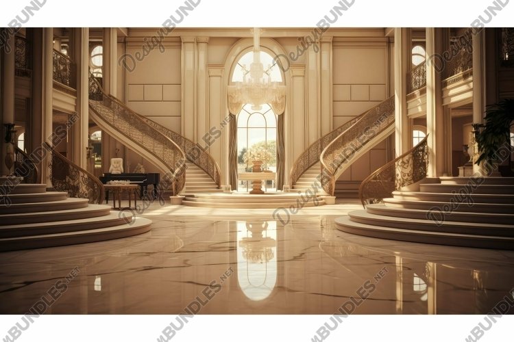 soft blurred foyer interior