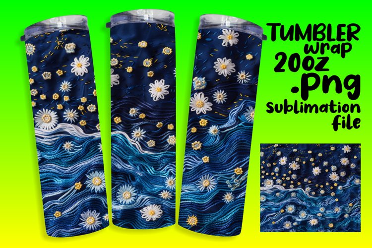 Vibrant Pattern Embroidered Sublimation Wrap