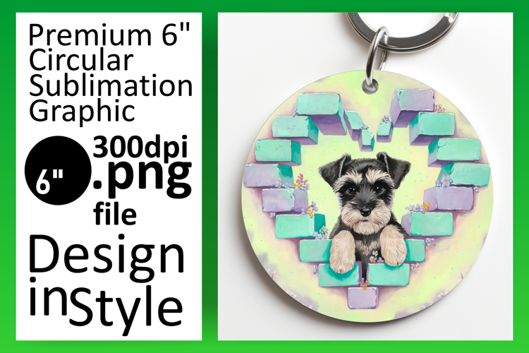 Chic Round Design Car Coaster PNG , Cute Dog