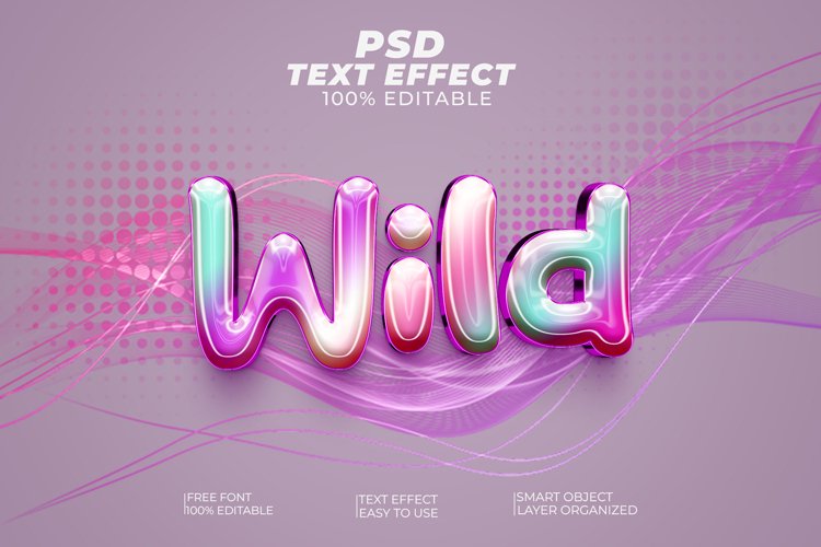 Wild Editable Text Effect Style