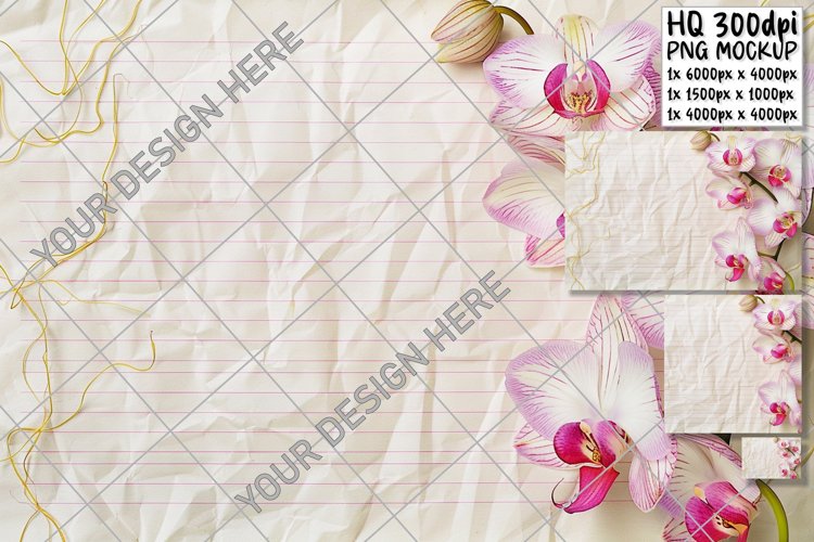 Floral Scribbles: Botanical Notebook Background (3414009)