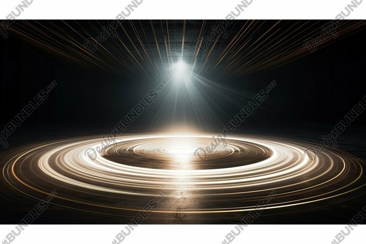 hypnotic spinning light