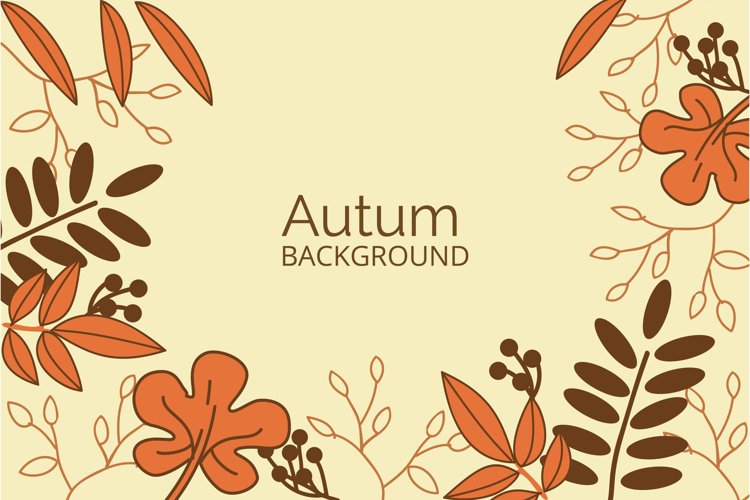Flat Autumn Background