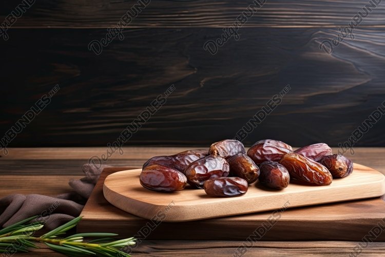 Dates With Wooden Board Background Wallpaper